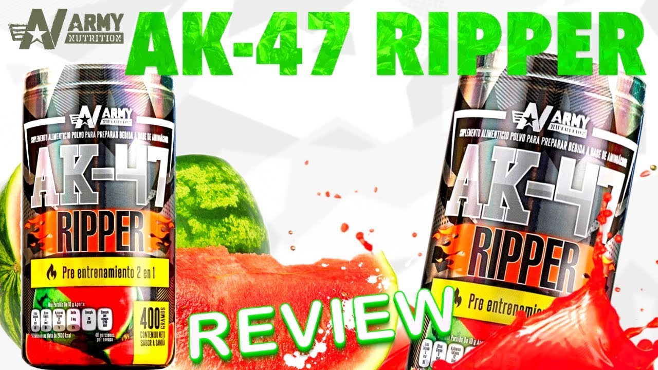 AK-47 Ripper Pre entrenamiento I Preworkout Army Nutrition 🔥🔥😱😱 😈😈😈 ...