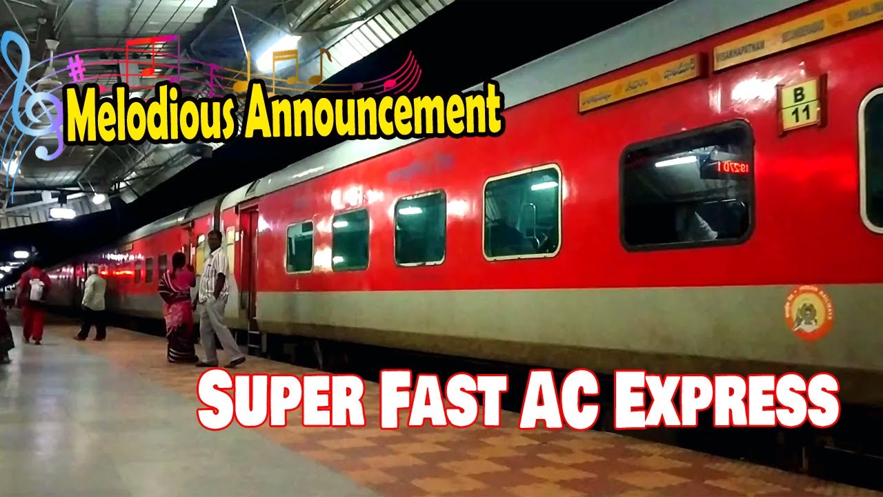 Indian Railways "MELODIOUS" Announcement & Arrival Departure of VSKP SC ...