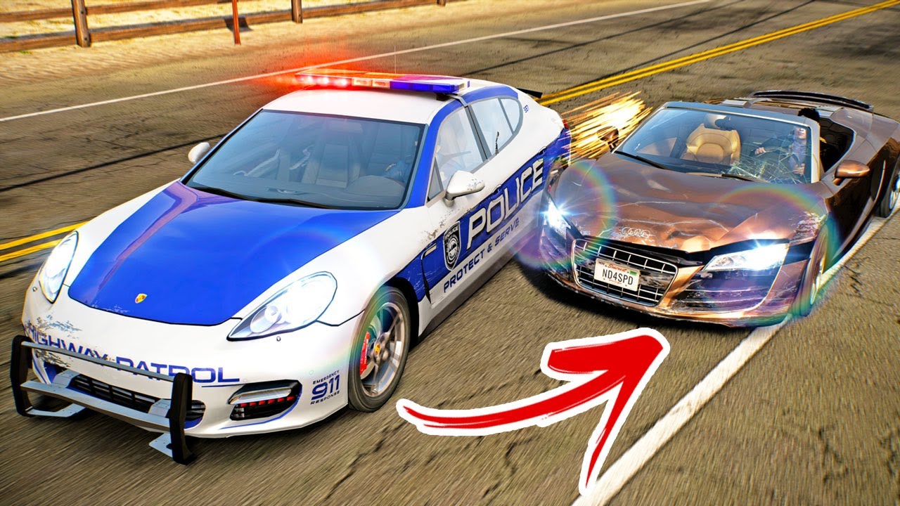 Taking Down 5 SUPER CAR Street Racers With A Porsche POLICE CAR! - NFS ...