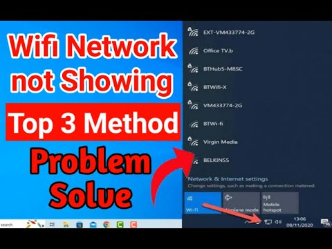 Wifi Network Not Showing in Windows 10 | Best 3 Steps in 2023 | Problem ...