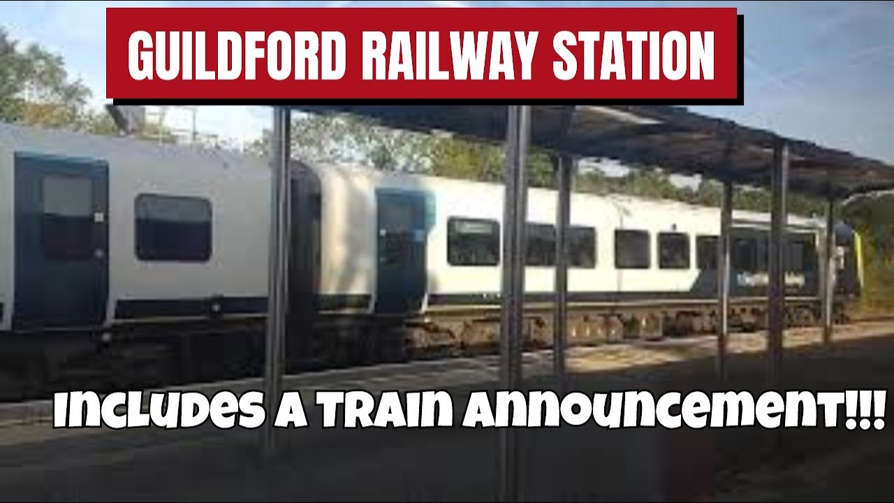 GUILDFORD RAILWAY STATION | SWR TRAIN LEAVING PLATFORM 3 | A TRAIN ...