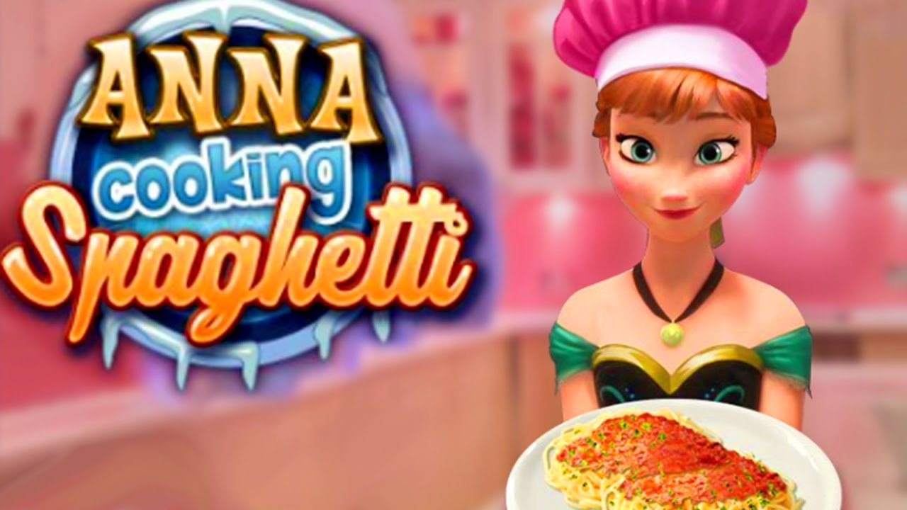 Disney Princess Frozen - Anna Cooking Spaghetti - Disney Princess Games ...