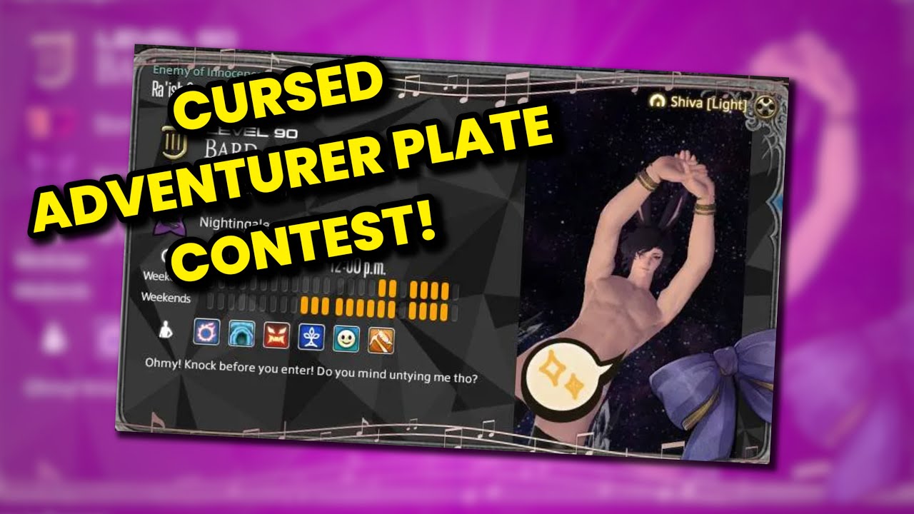 FFXIV Adventurer Plate Contest and More! Final Fantasy XIV - YouTube