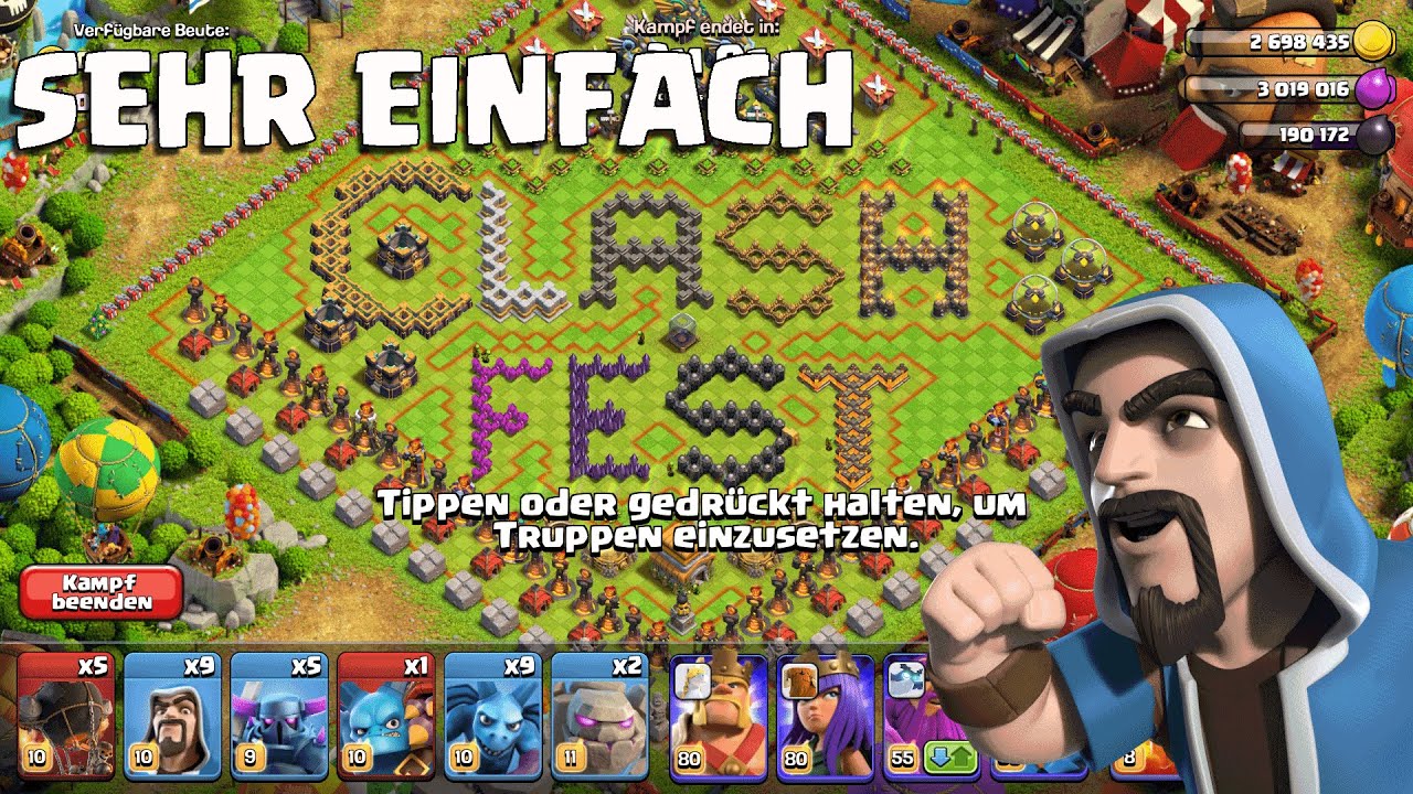 GALADON HERAUSFORDERUNG - SEHR EINFACH 3 STERNE | Clash of Clans - YouTube