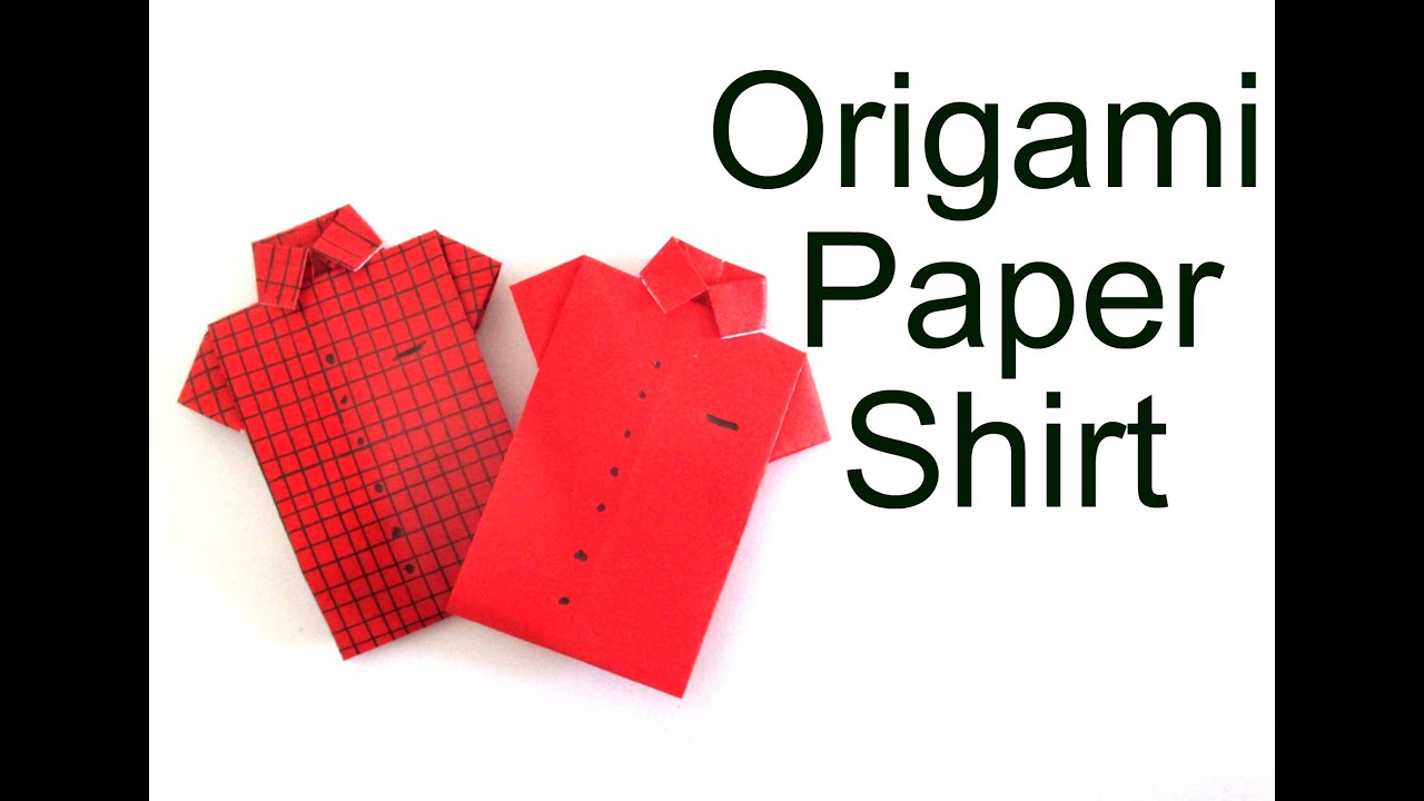 Easy Origami Paper Shirt - Innovative arts - YouTube