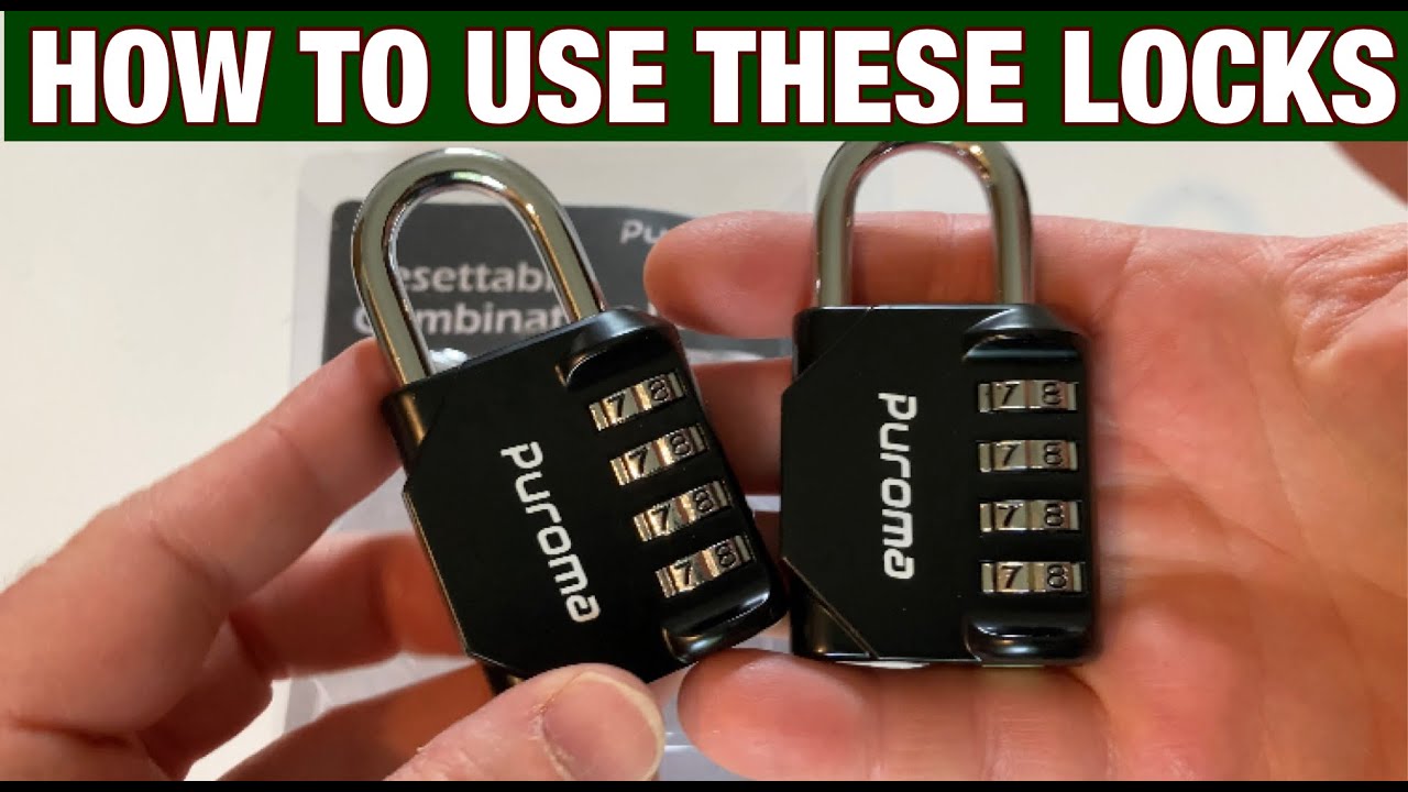 Puroma 2 Pack Combination Locks - YouTube