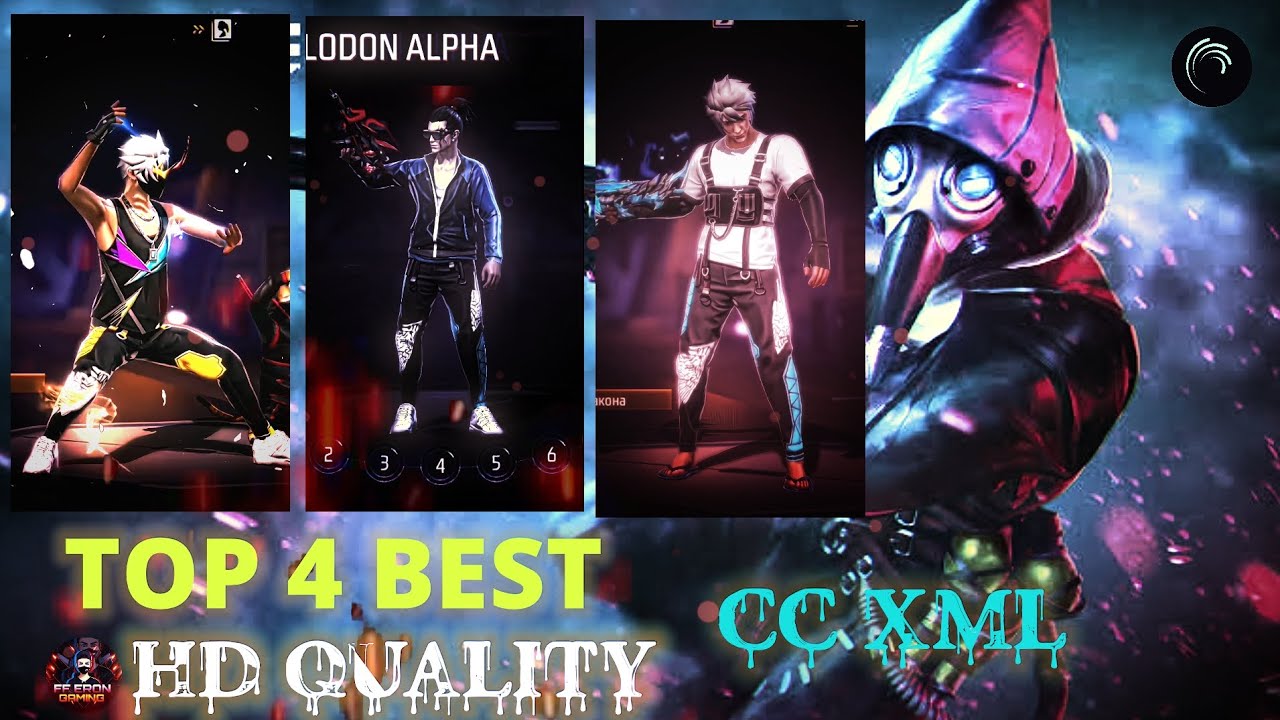 TOP 4 HD QUALITY FREE CC XML FILE⬇️ #freefire #cc #xml # ...