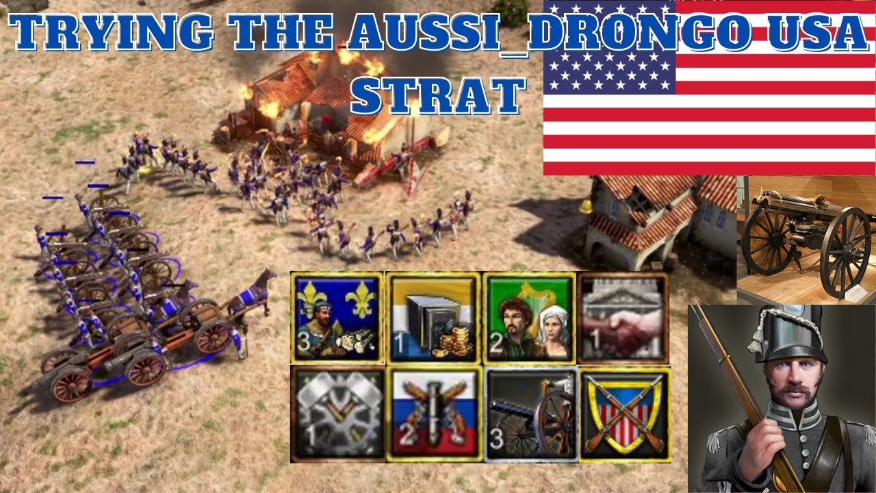 Trying the Aussi_Drongo's USA Build Order (It's OP) | AOE3 - YouTube