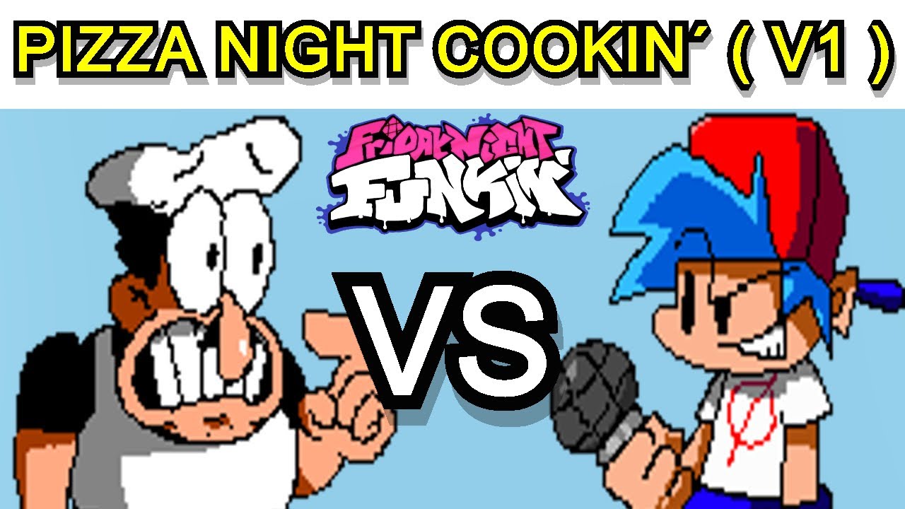 Friday Night Funkin' MOD-Pizza Night Cookin´ ( V1 ) / FNF Mod | Full ...