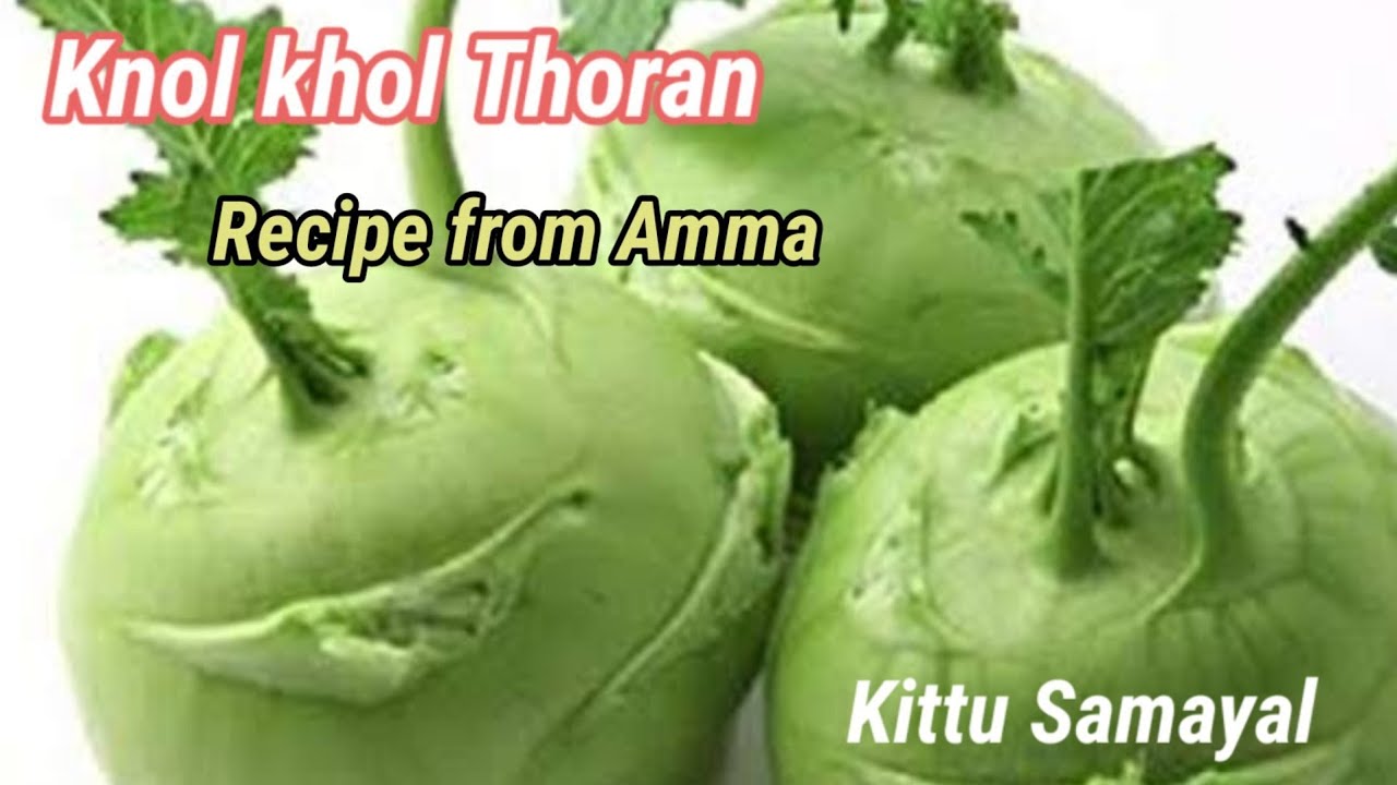 Knol khol thoran a healthy side dish recipe - YouTube