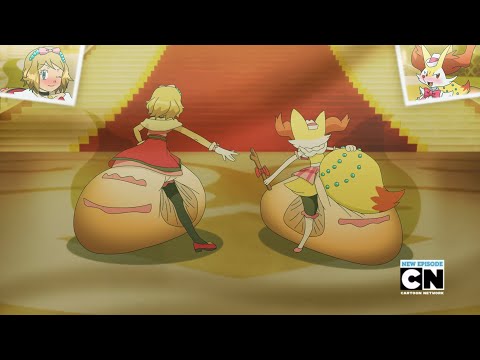 Pokemon XYZ: Serena and Braixen wear diapers in REAL Pokemon Episode?!
