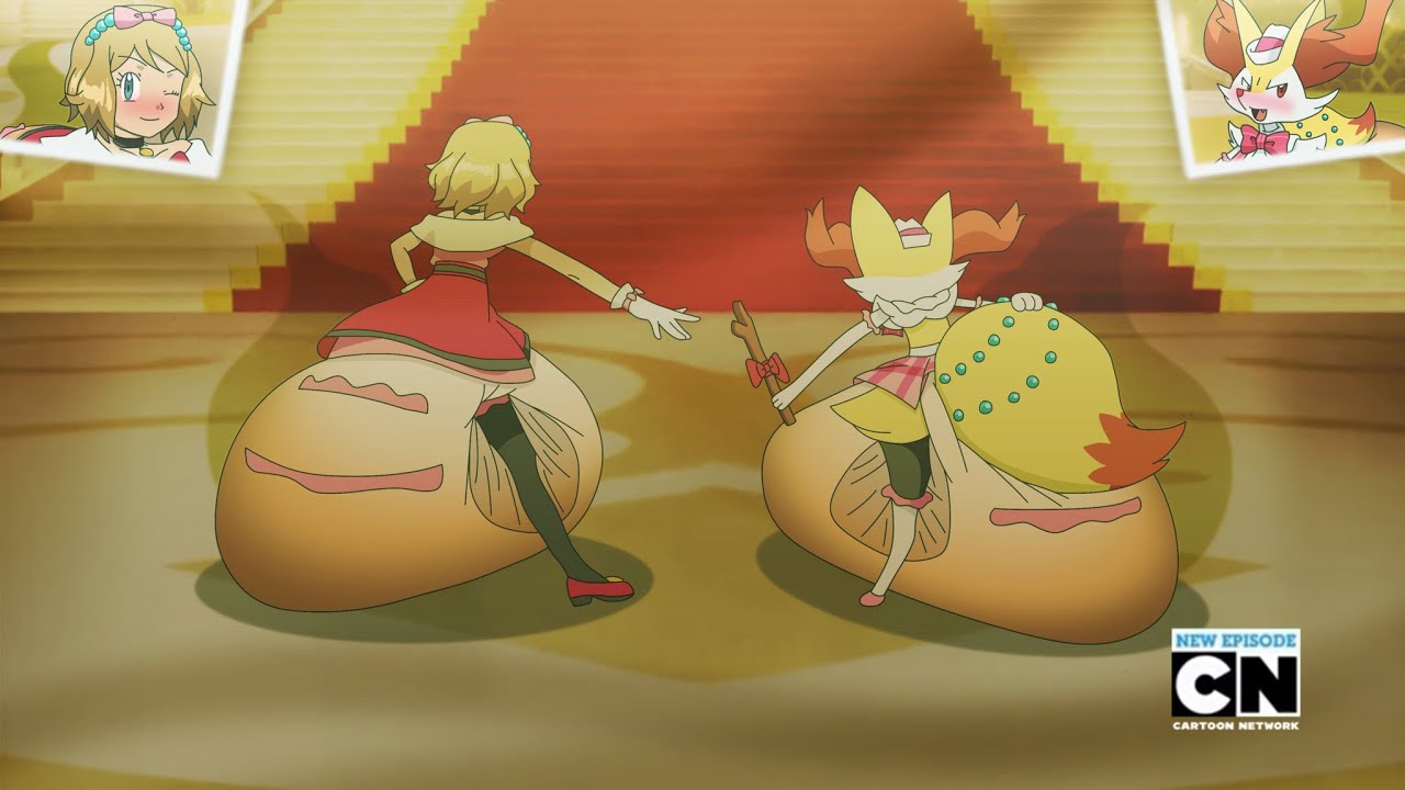 Pokemon XYZ: Serena and Braixen wear diapers in REAL Pokemon Episode ...