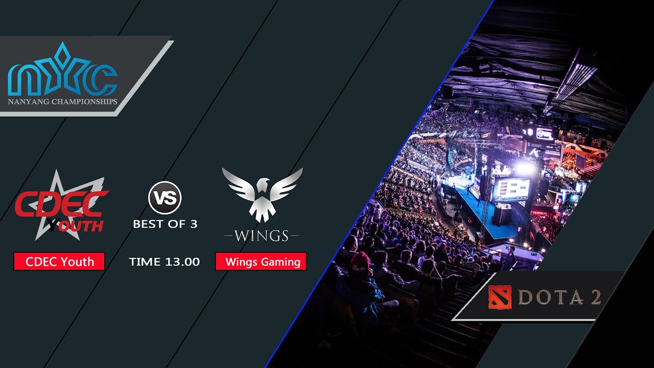 [ DOTA2 ] Nanyang Championships 2016 # CDEC Youth VS Wings Gaming - YouTube