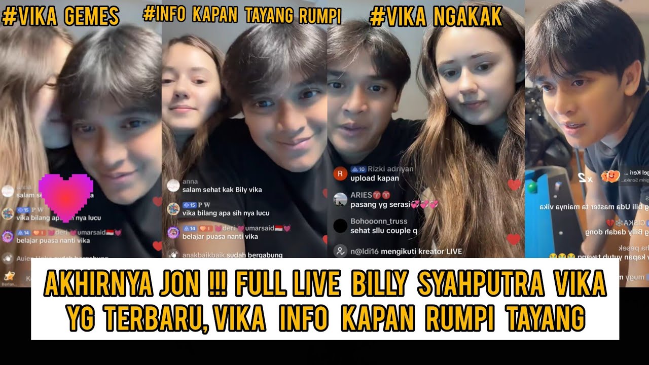 Akhirnya jon😂 Full live Billy syahputra vika terbaru, info dari vika ...
