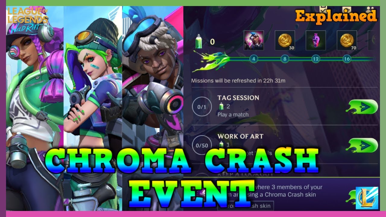 CHROMA CRASH | New wildrift event | Patch 3.5a | Explained (Wildrift ...