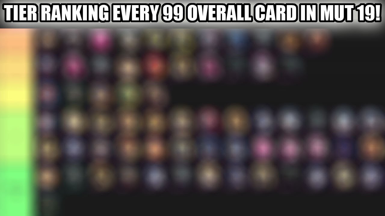 TIER RANKING EVERY 99 OVERALL CARD IN MADDEN 19 ULTIMATE TEAM! | MADDEN ...