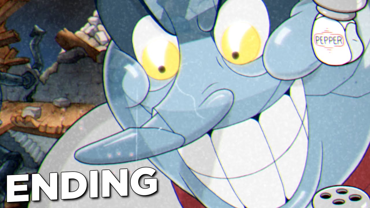 CUPHEAD DLC FINAL BOSS (CHEF SALTBAKER) / ENDING Walkthrough Gameplay ...