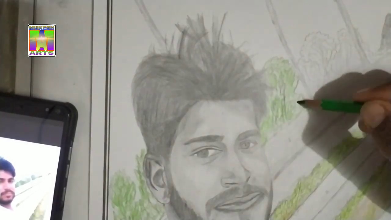 Sunil part 2, how to draw realistic sketch by mp, Sunil prajapat - YouTube