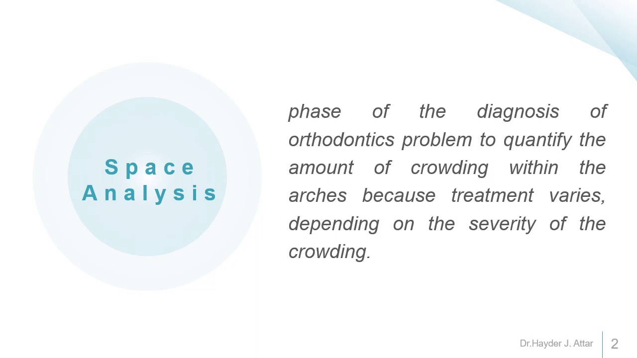 Orthodontic space analysis - YouTube