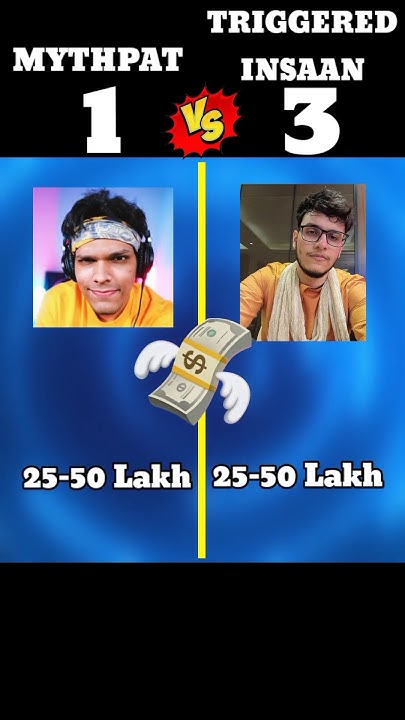 Mythpat VS Triggered Insaan #shortvideo #progamer160 - YouTube