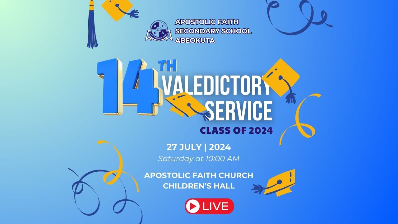 14th Valedictory Service & Prize-giving Ceremony 🎓. AFFS-ABEOKUTA - YouTube