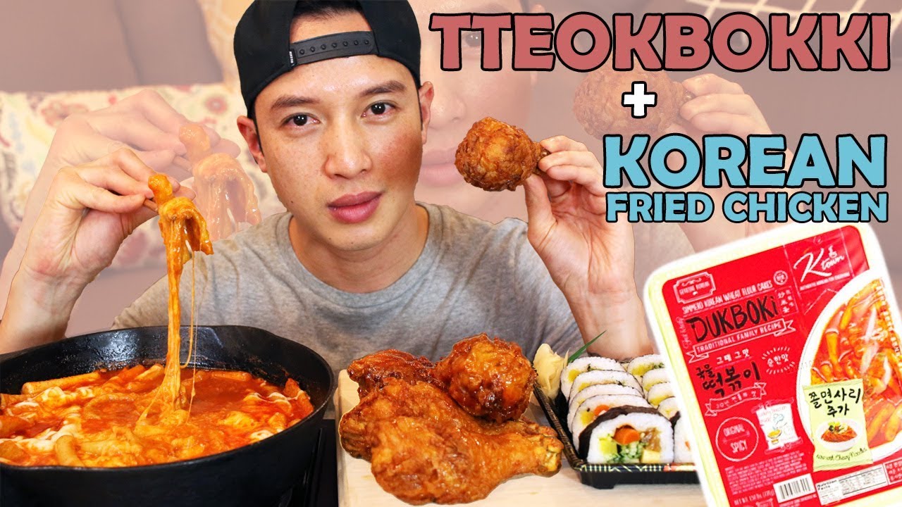 cookbang • mukbang • 🔥 TTEOKBOKKI (떡볶이) & 🍗 KOREAN FRIED CHICKEN & 🍱 ...