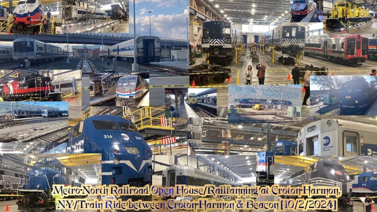 MNRR Open House/Railfarning at Croton-Harmon, NY/Trair Ride between C-H ...