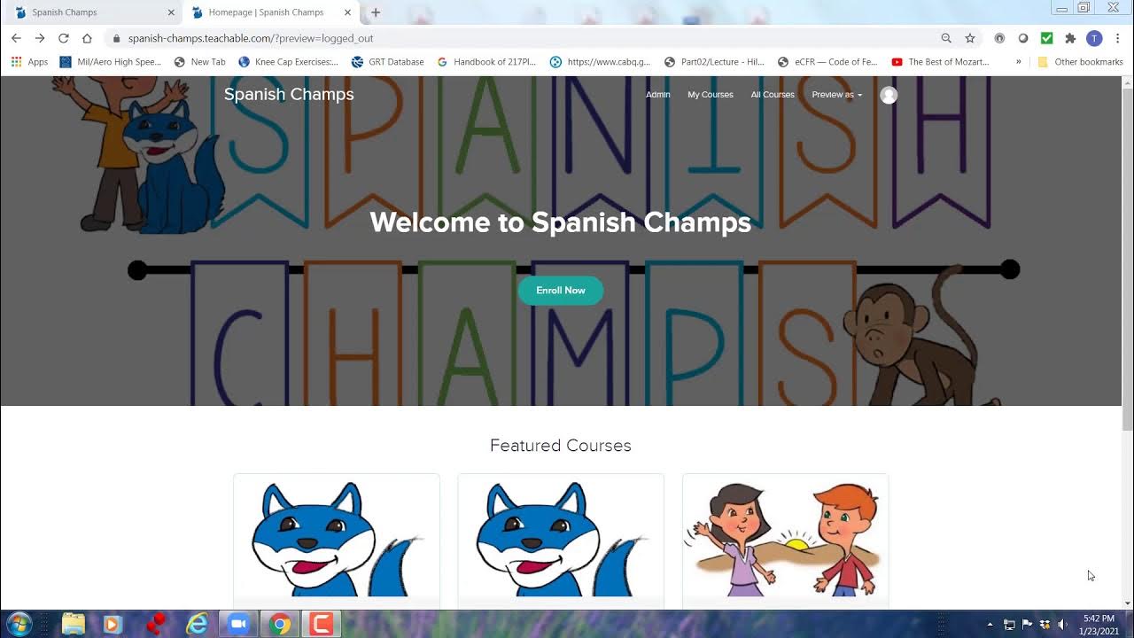 Spanish Champs Teachable Digital Resources - YouTube