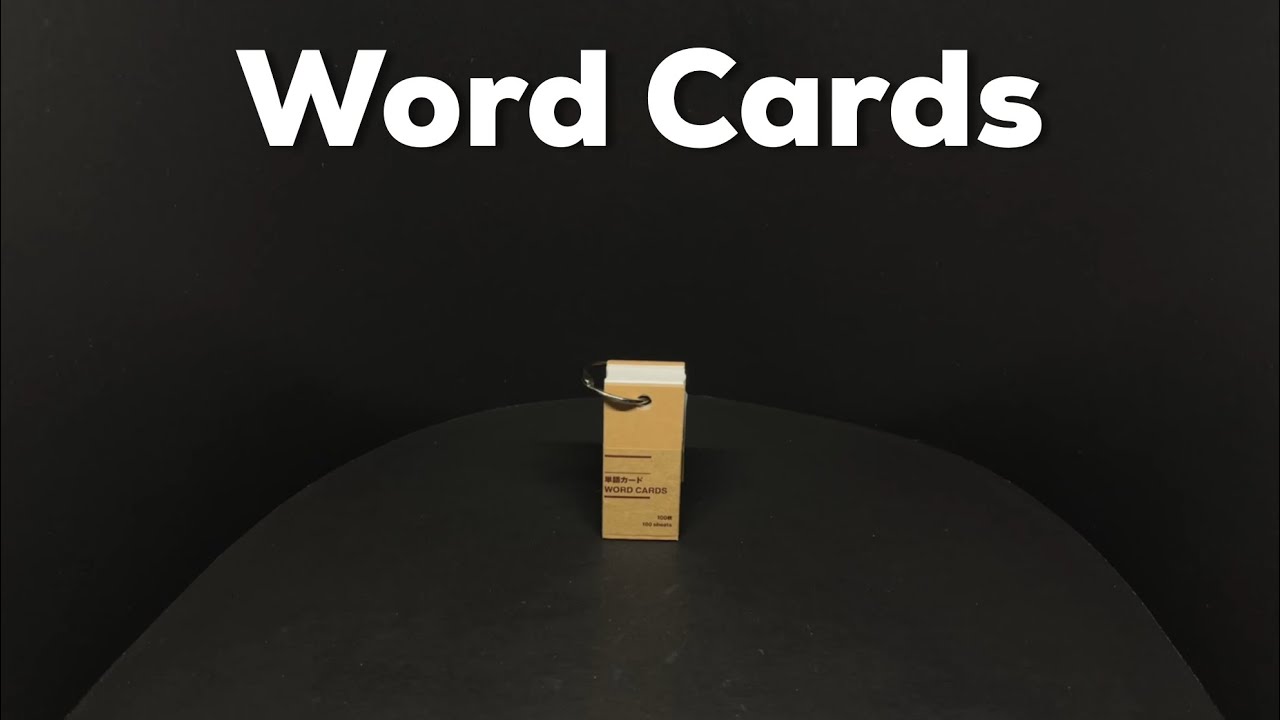 Muji Word Cards - YouTube