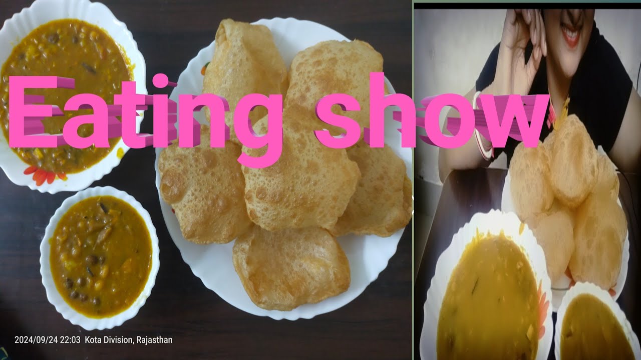 puri sabji #food #eating sound #asmr #mukbang #asm eating #eating video ...