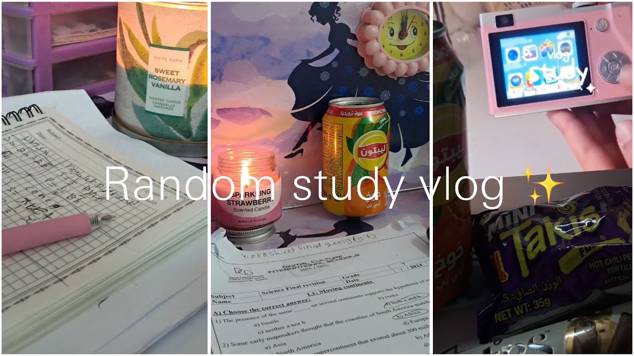 Random study vlog فلوق مذاكرة عشوائي #اكسبلور #study #فلوق - YouTube
