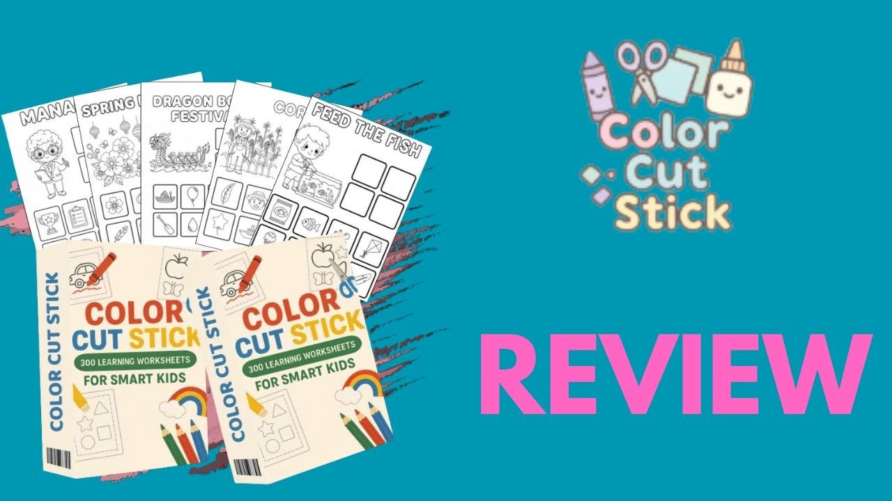 5 Secrets to Making Kids Love Color Cut Stick Worksheets - YouTube