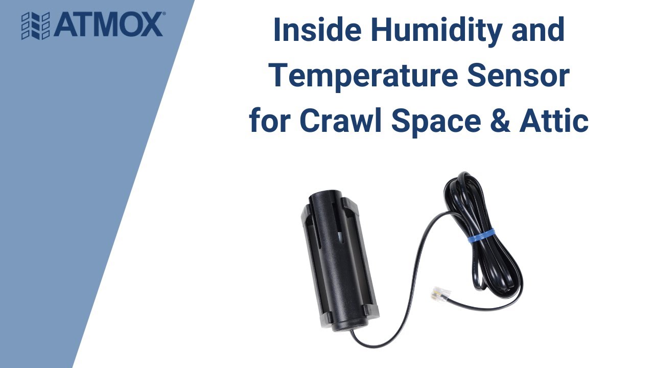 Inside Sensor for Crawl Spaces and Attics with ATMOX Controllers - Ask for ATMOX - YouTube