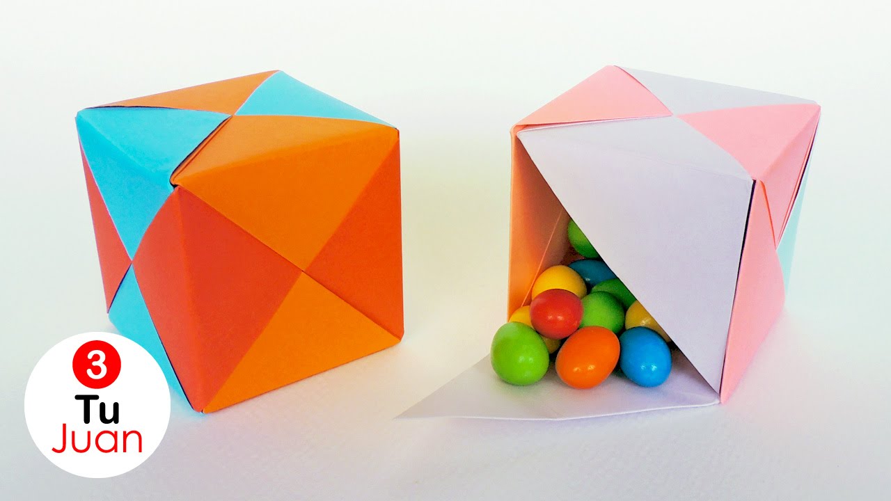 Cajas de Papel para Dulces - Origami Modular | JuanTu3 - YouTube