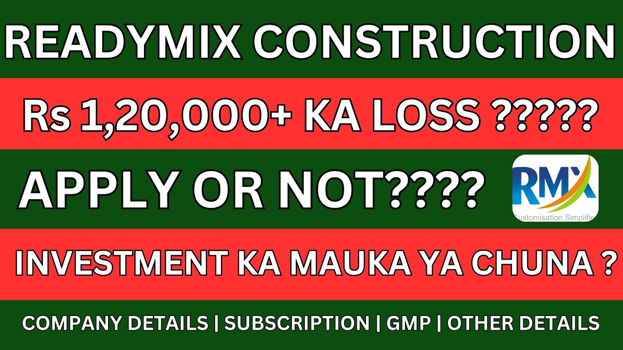 Readymix Construction IPO | Readymix Construction IPO GMP Today ...