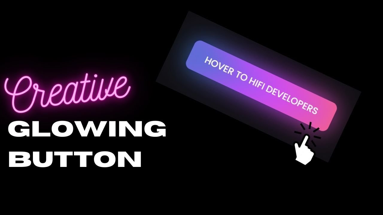 Glowing Button Hover Animation Using Html And Css Youtube 0209