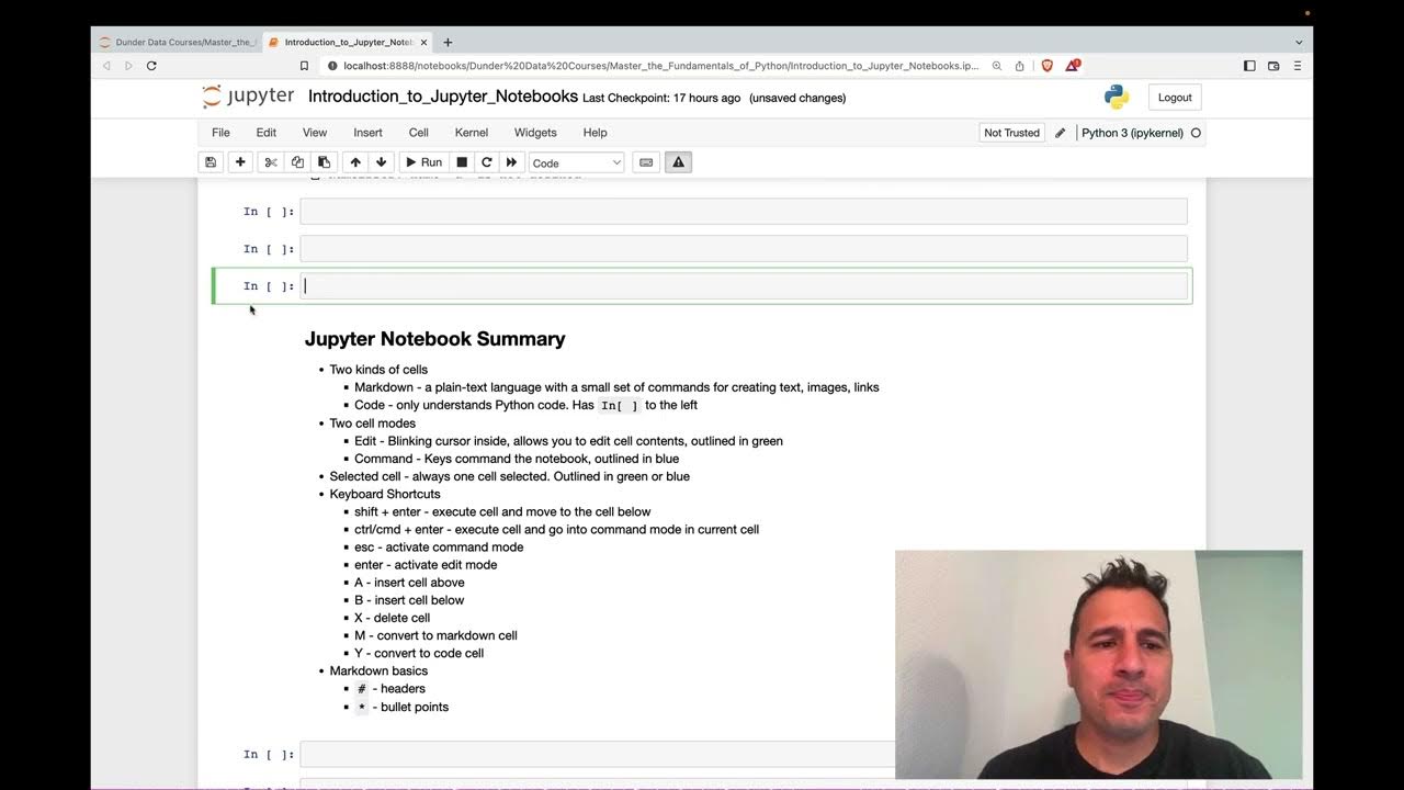 09 Jupyter Notebook Summary - YouTube