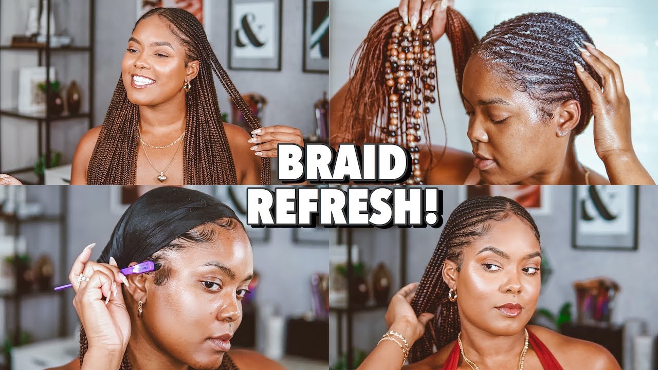 How I Wash & Refresh My Braids! - YouTube