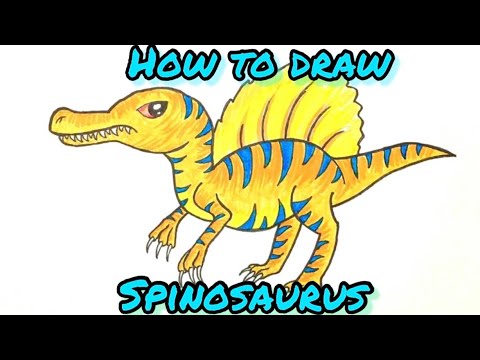 How To Draw A Spinosaurus - Kien Draw - YouTube