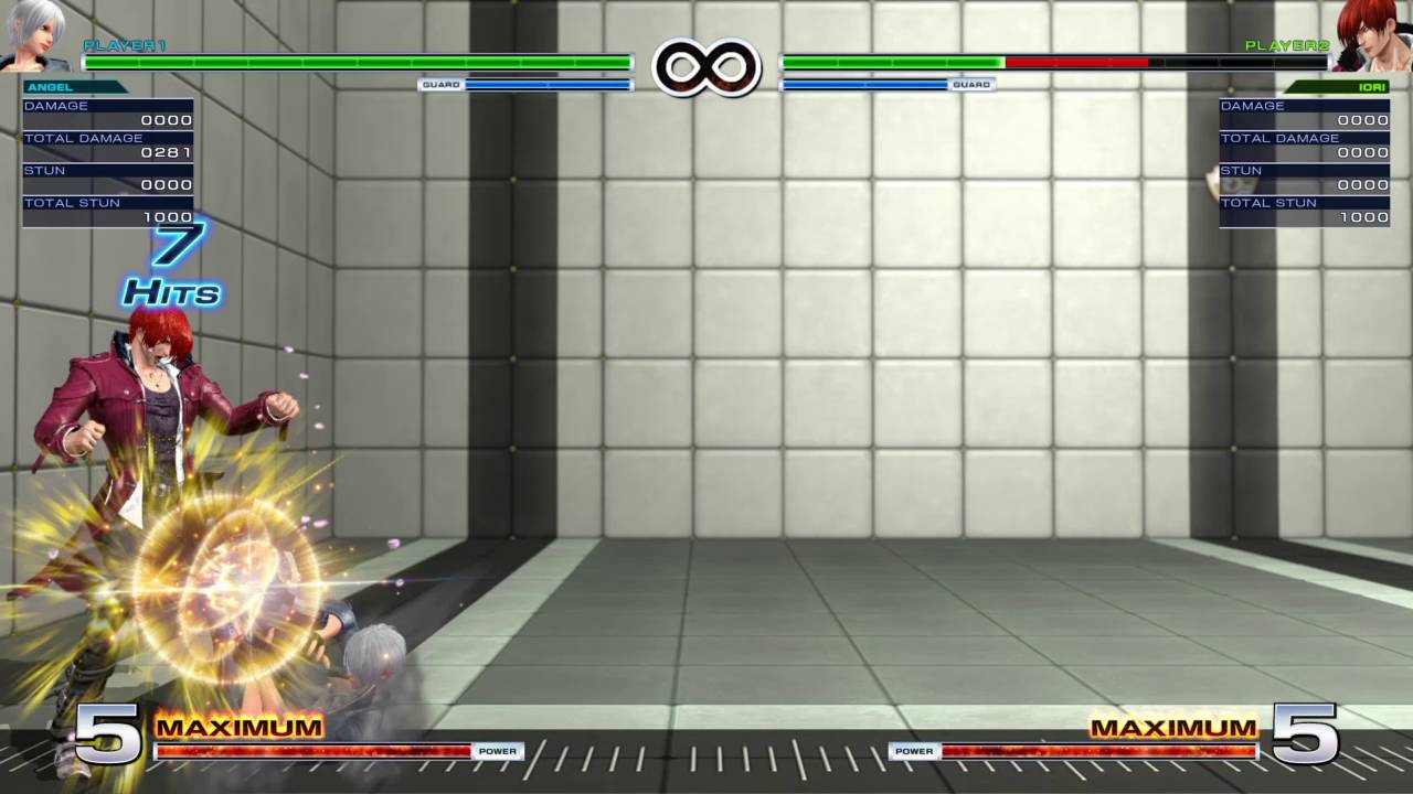 KOF XIV Angel CH jump blowback combo - YouTube