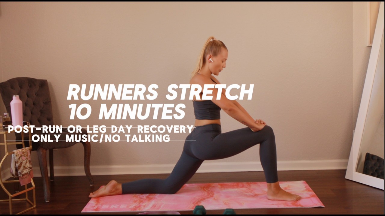 After Run Stretch | 10 Min Lower Body Cool Down for Runners & Leg Day ...
