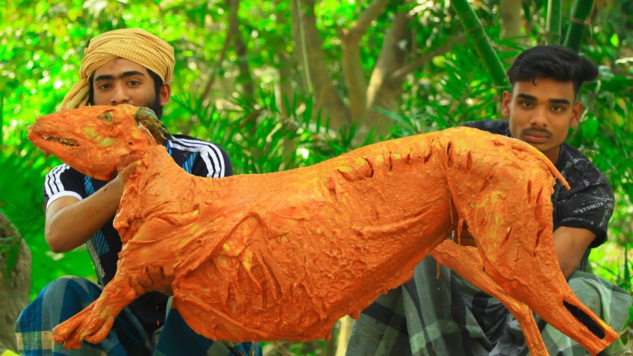 FULL GOAT BARBEQUE || Grilled Mutton Recipe Cooking in Village || Goat ...