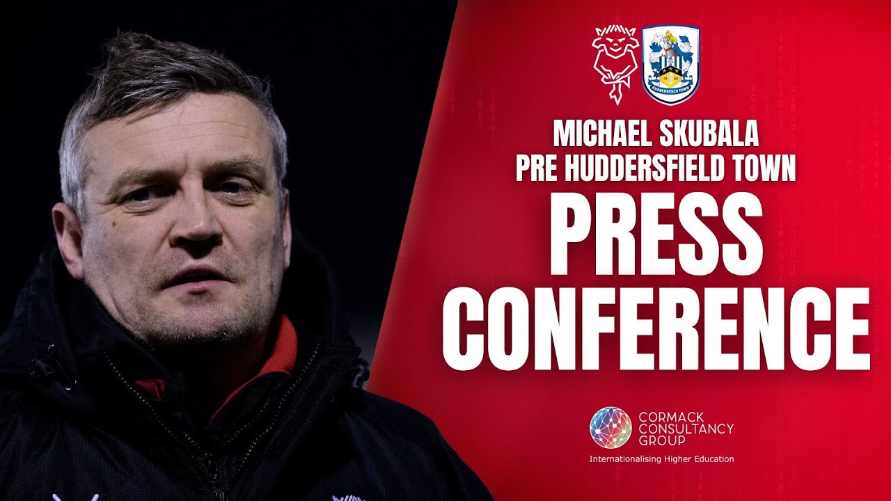 Michael Skubala pre Huddersfield Town - YouTube