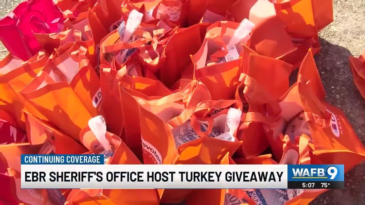 EBR Sheriff's Office to host turkey giveaway - YouTube