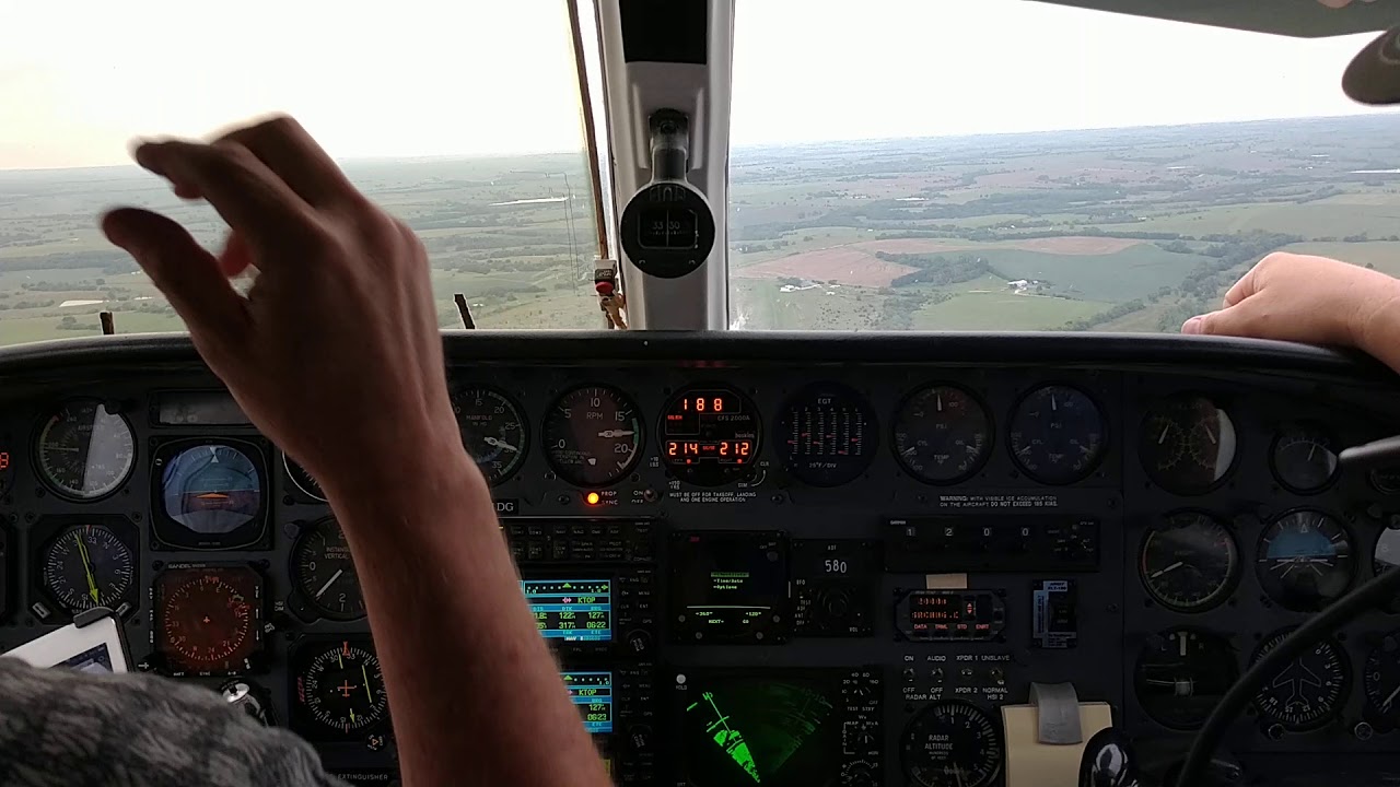 Flying over home 57KS in Cessna 421C - YouTube