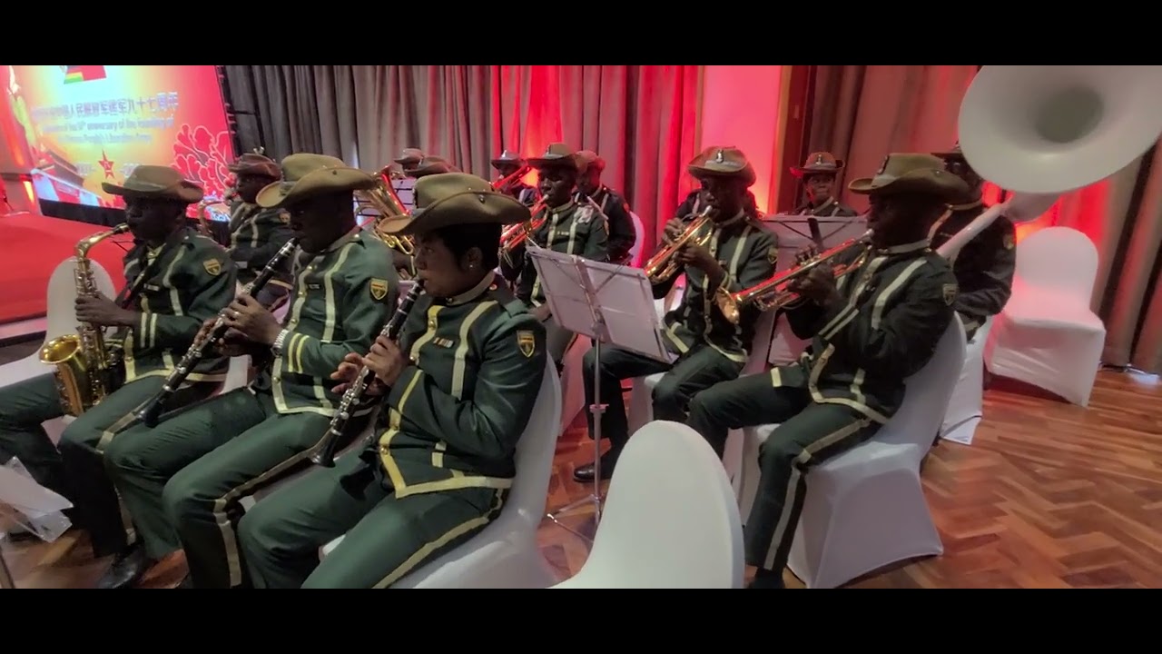 Zimbabwe National Army Band Performing #nehanda @Newsreel-Zimbabwe ...