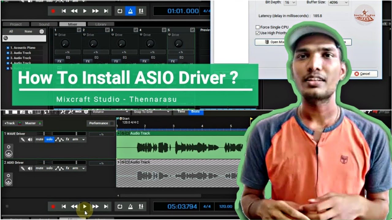 How To Install ASIO Driver - Mixcraft Studio (Tamil) | Tutorial Session ...