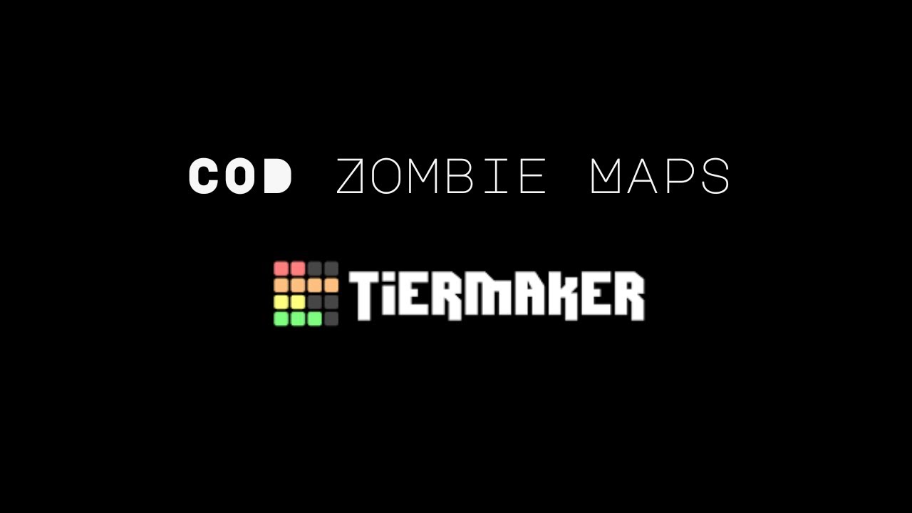 My COD Zombie Maps Tier List - YouTube