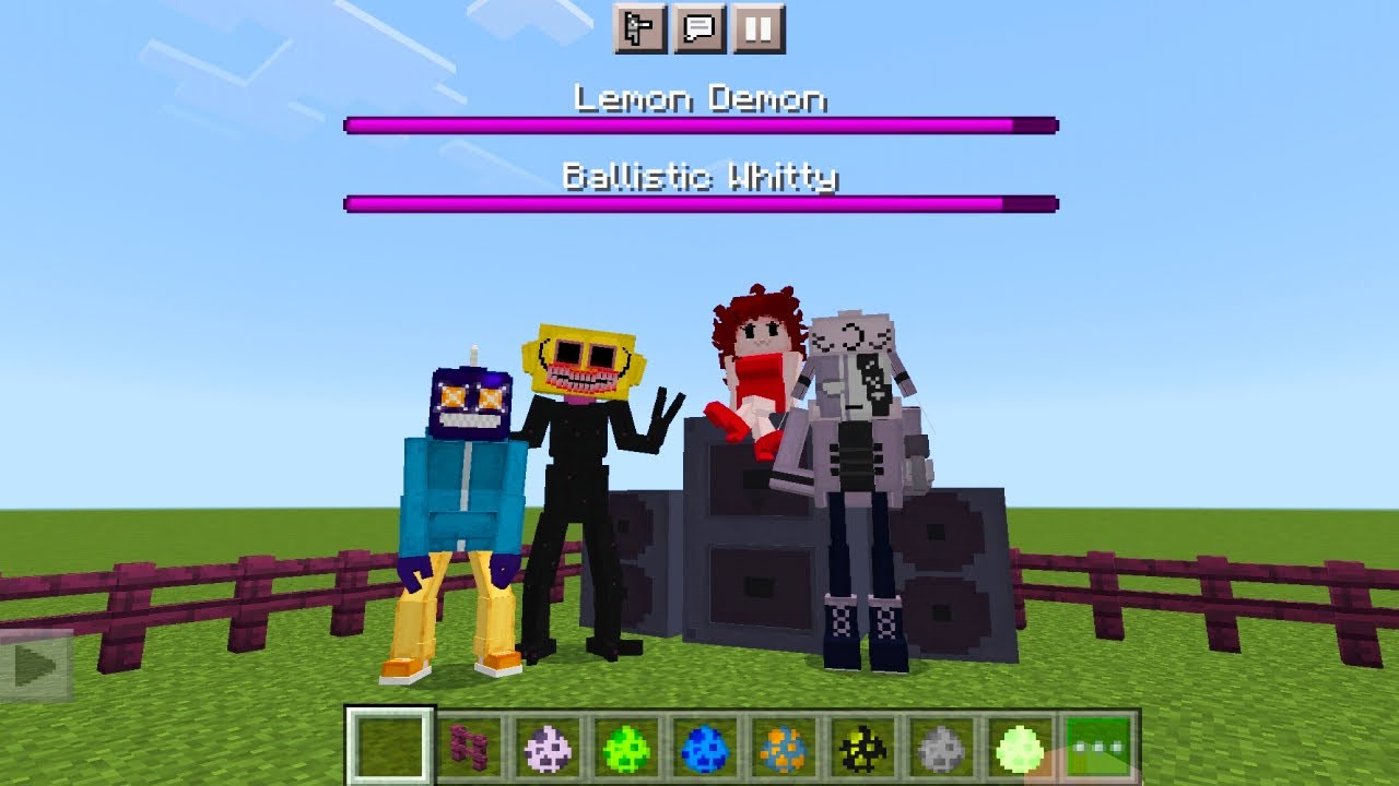 Friday Night Funkin Mod in Minecraft PE | FNF Character Fight - YouTube