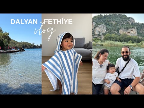 DALYAN-FETHİYE VLOG|Dalyan Kanalı,Kral Kaunos Mezarları|Katrancı Koyu&Tabiat Parkı|Airbnb Evimiz